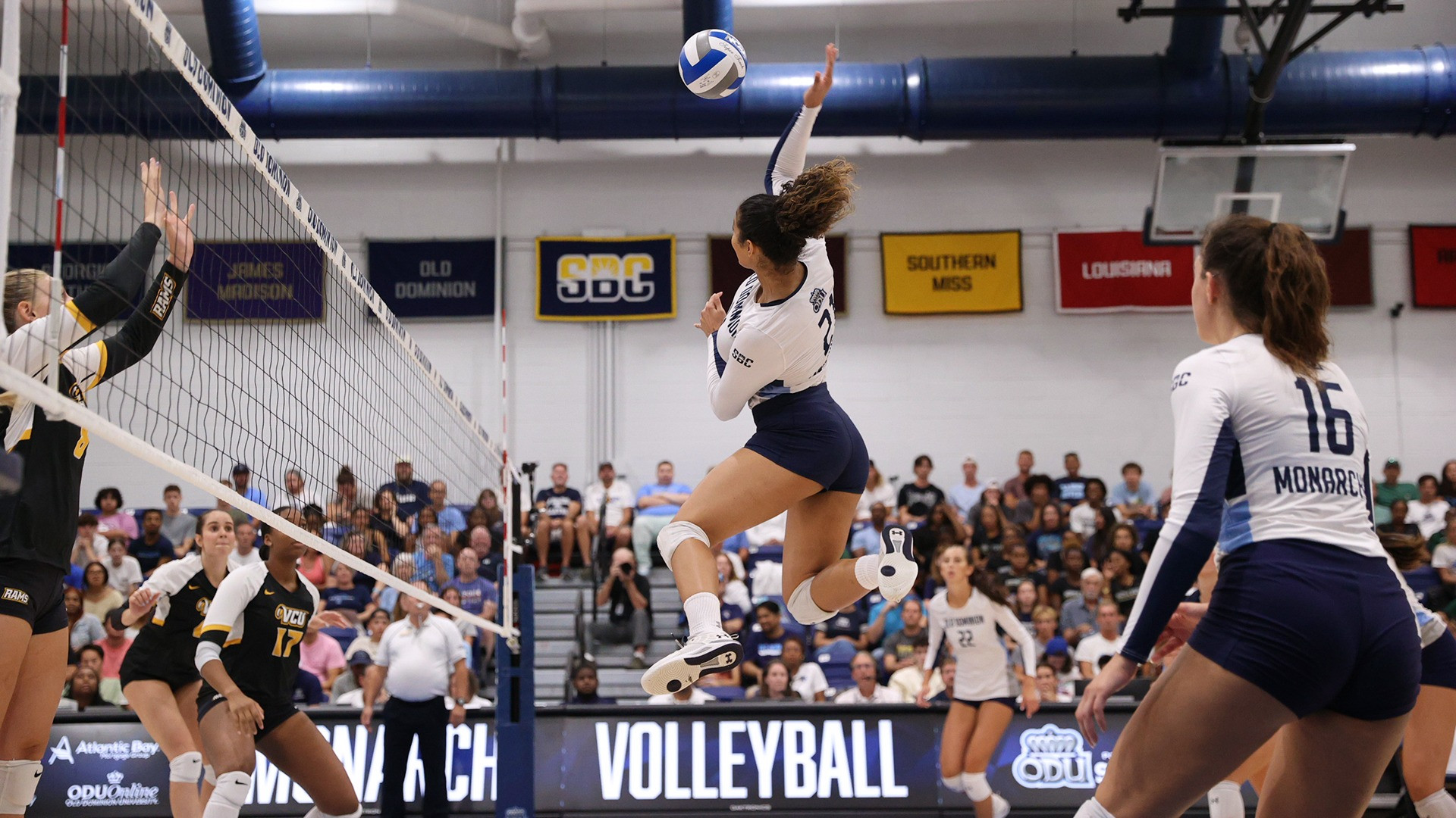 ODU Volleyball Rolls Past VCU in Opening Round of Quest for the Crown ...