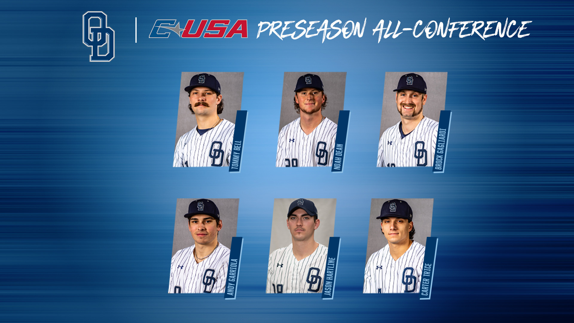 Baseball Picked Third, Lands Six on C-USA Preseason Team - Old Dominion ...