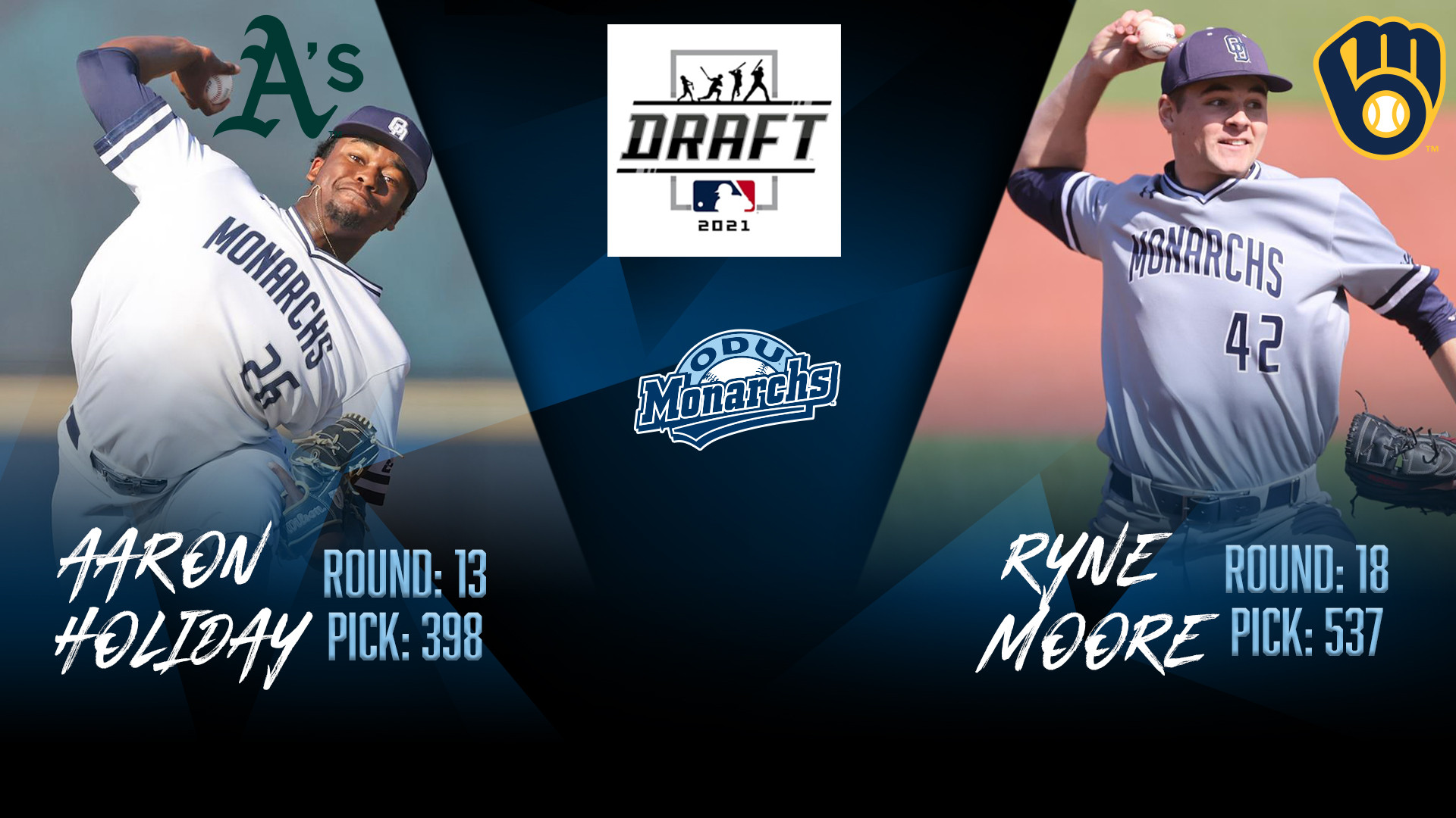 Aaron Holiday and Ryne Moore Selected on Day Three of the MLB Draft ...