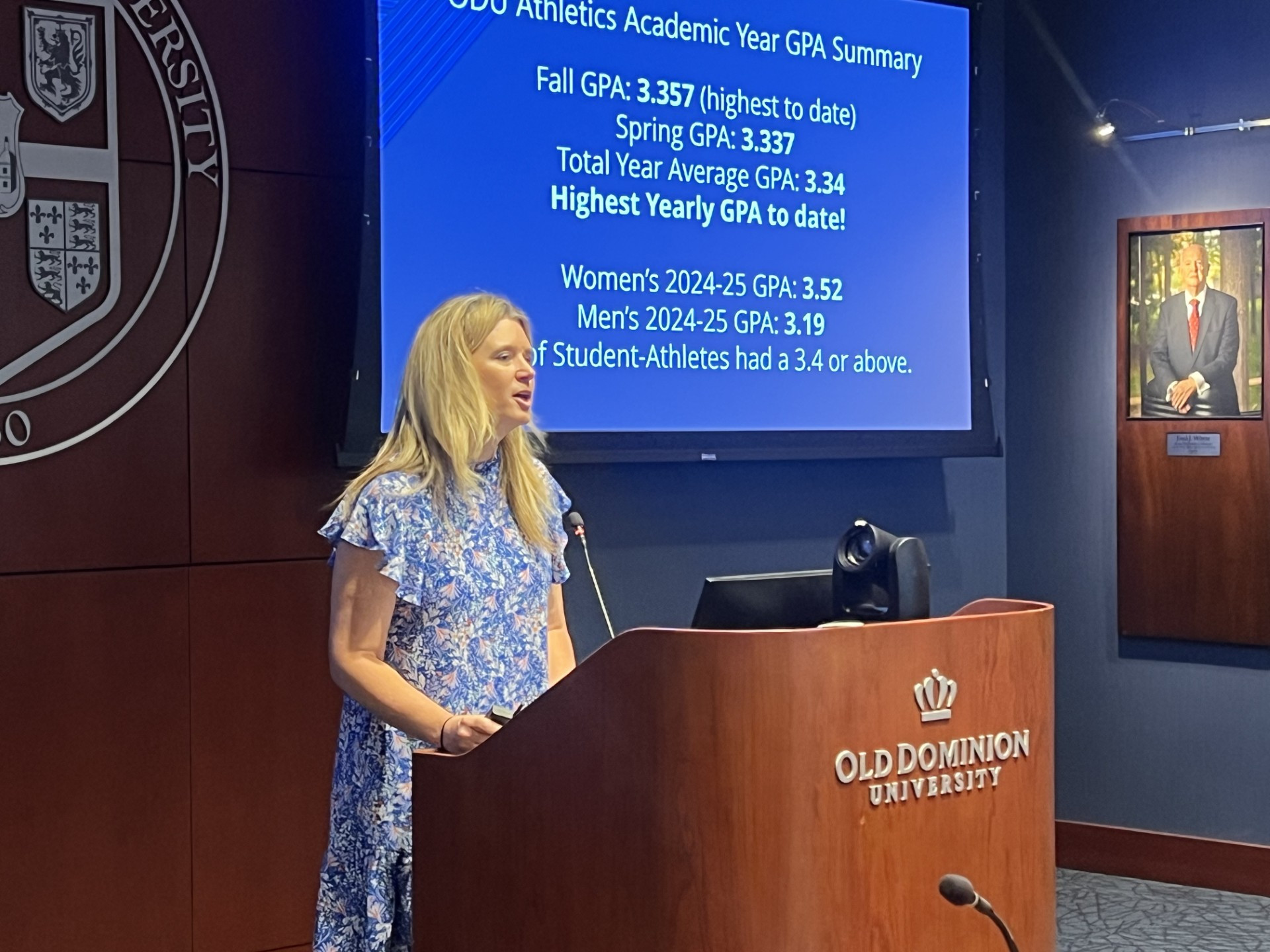 Minium: ODU Student-Athletes Had A Record Year of Academic Success ...