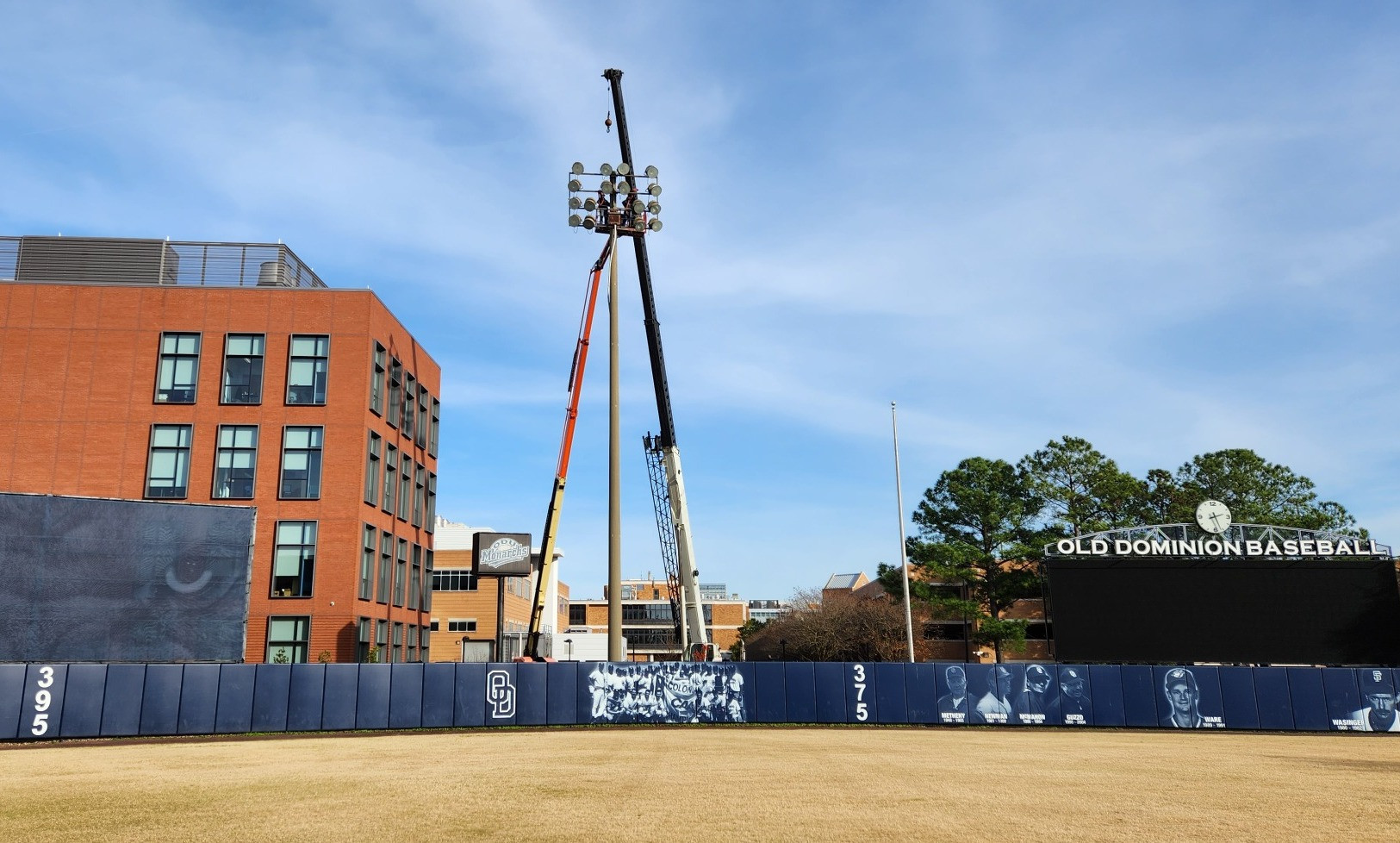 Minium: ODU Baseball Will Have an Upgraded LED Light System This Spring ...