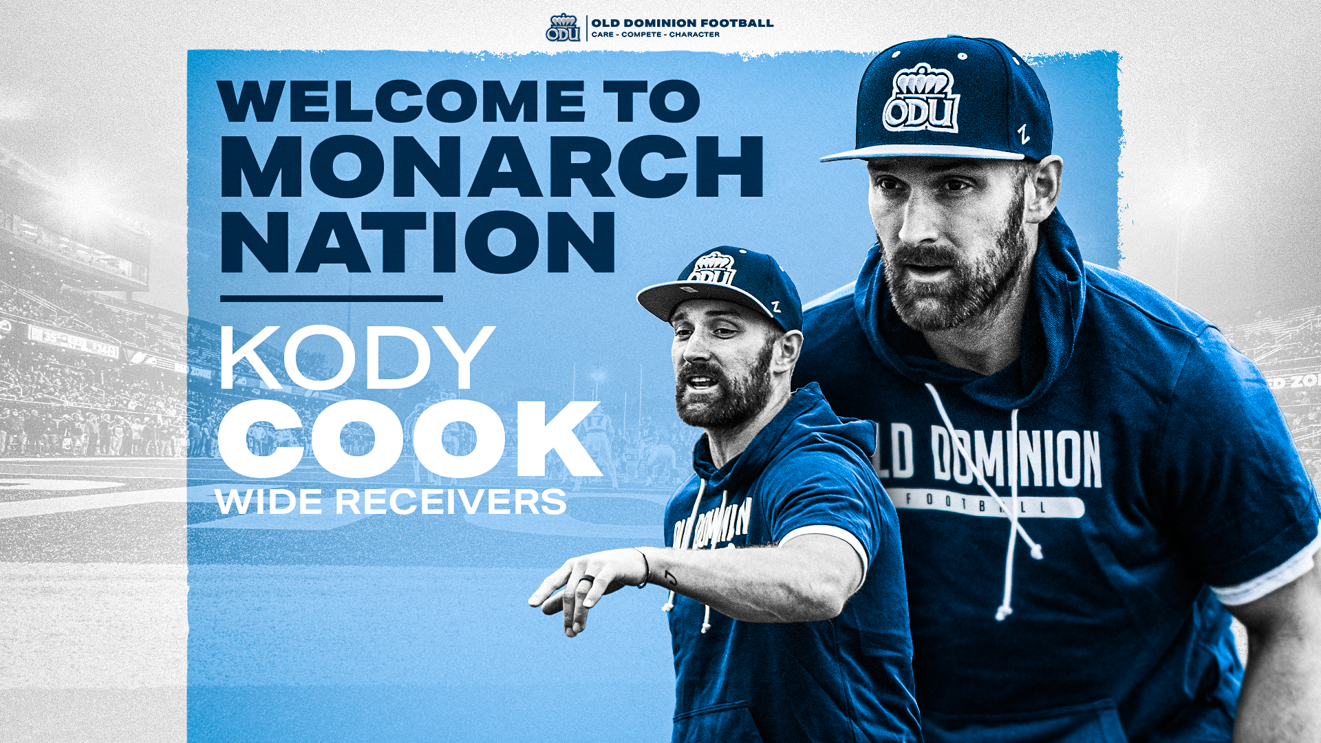 Rahne Adds Kody Cook as Wide Receivers Coach - Old Dominion Athletics