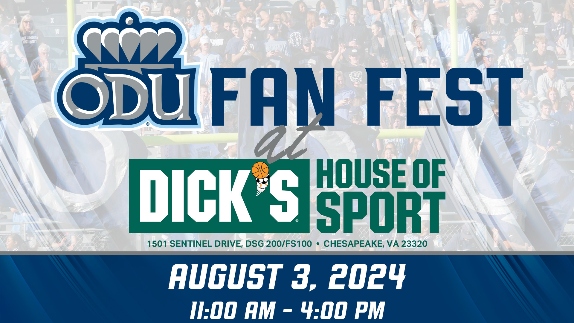 ODU to Host Fan Fest at Dick's House of Sport on Saturday, Aug. 3 - Old ...