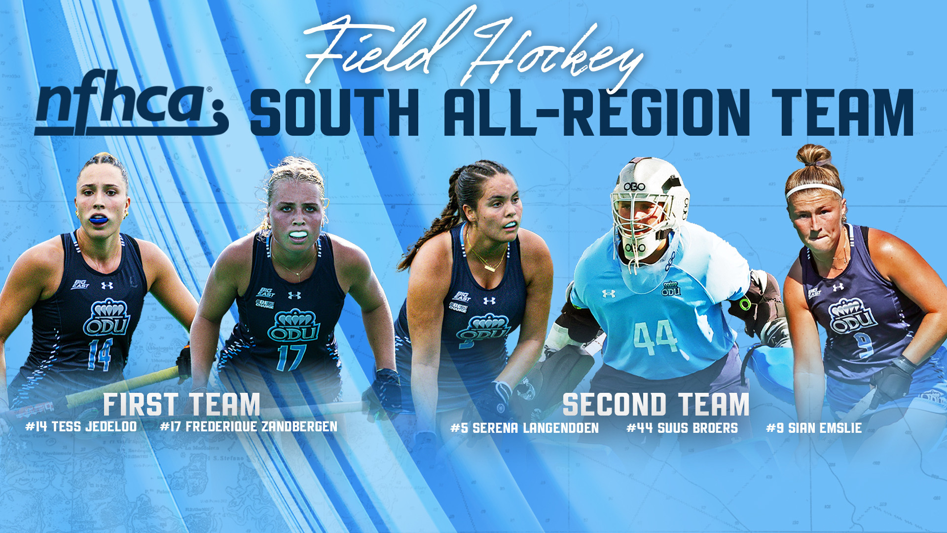 ODU Field Hockey Receive Five Selections for NFHCA 2024 D1 All-Region ...