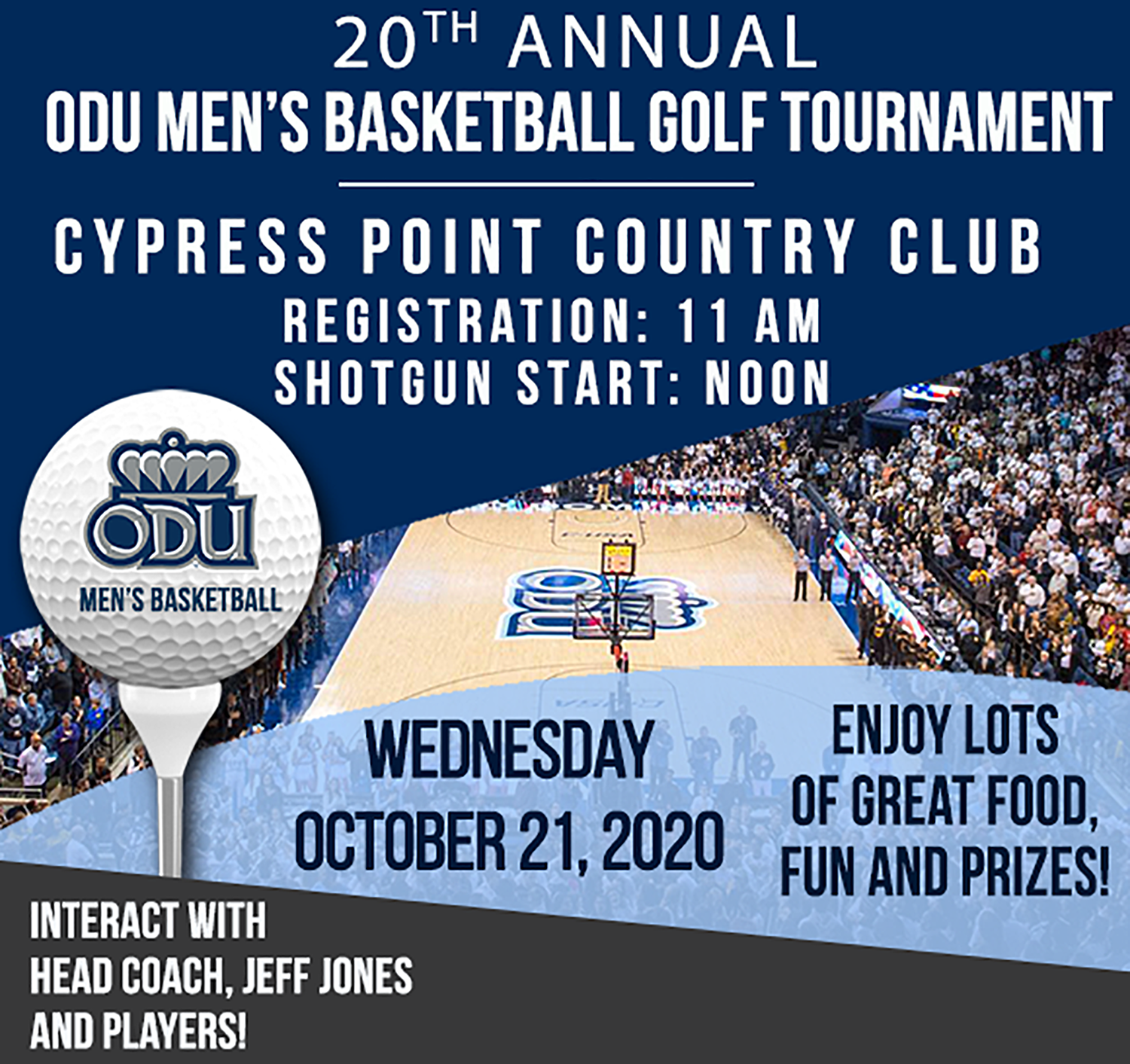 Register Now for the 20th Annual ODU Men's Basketball Golf Tournament ...