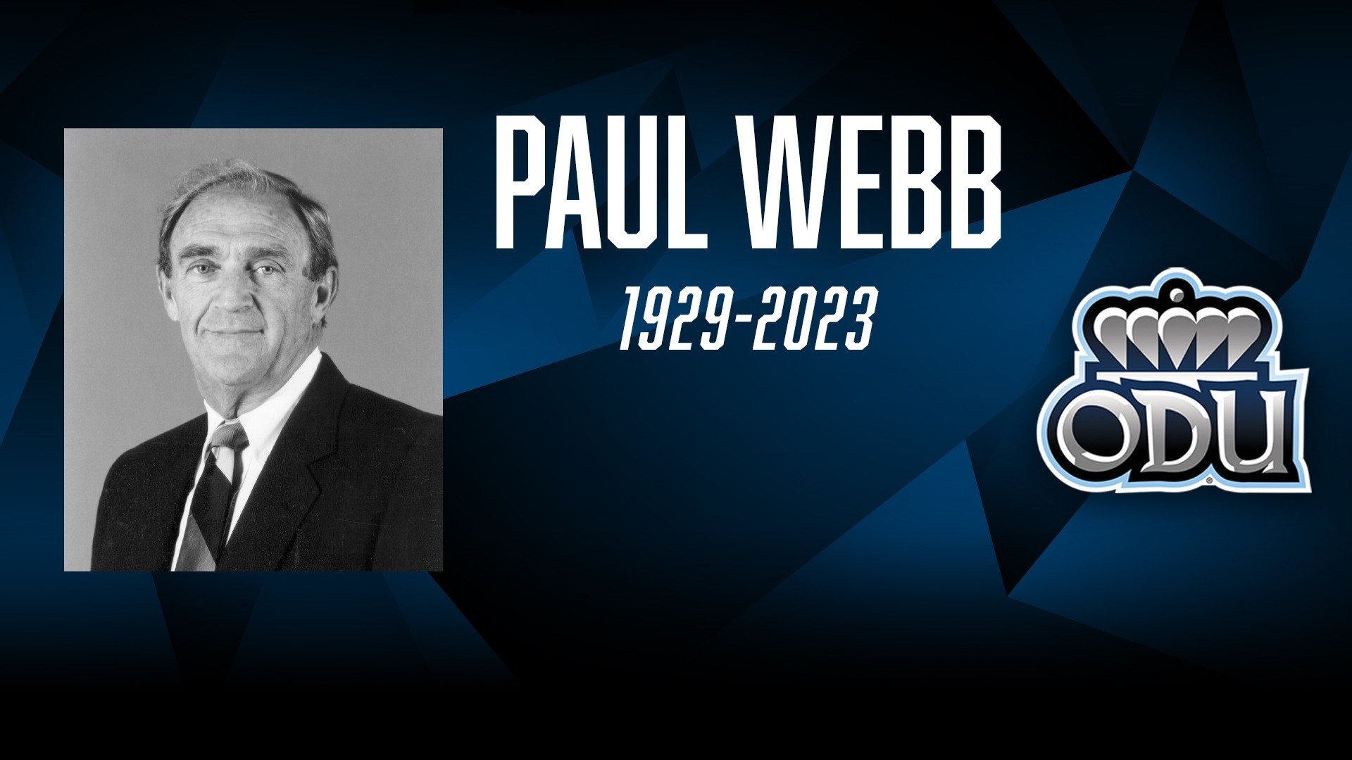 Paul Webb, a Virginia Gentleman Who Built ODU Into a Division I ...