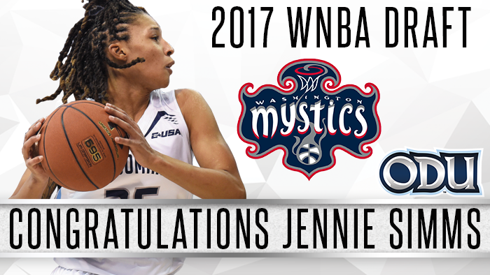 Jennie Simms Selected by Washington Mystics in WNBA Draft - Old ...