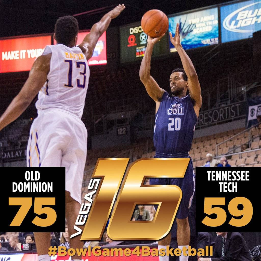 ODU Wins First Ever Vegas 16 Game With 75-59 Victory Over Tenn. Tech ...