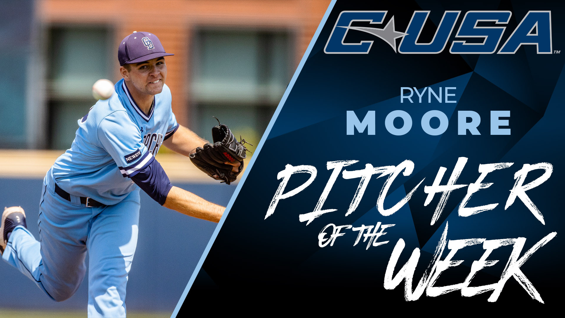 Moore Named C-USA Pitcher of the Week - Old Dominion Athletics